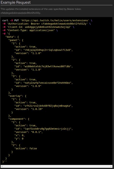 Update User Extensions Extra In Example Request Issue 339