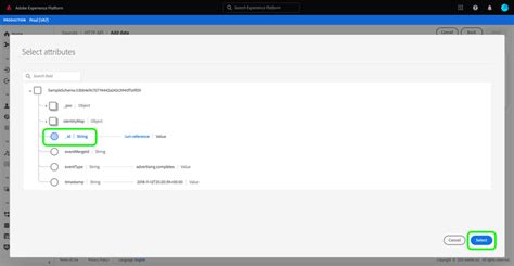 create an api streaming connection using the ui adobe experience