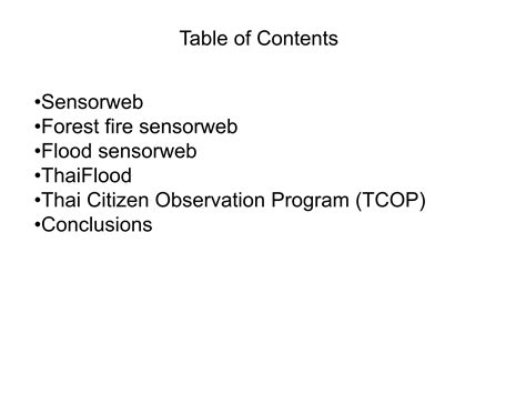 Natural Disaster Monitoring By Sensor Web Technology In Thailand V2 Ppt