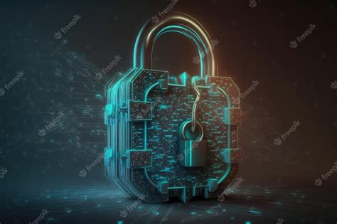Premium Photo Cyber Security Padlock For Protection Of Login Security