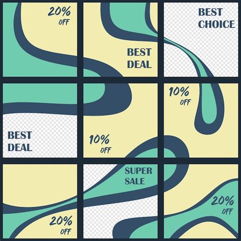 Social Media Post Feed Template Premium Vector