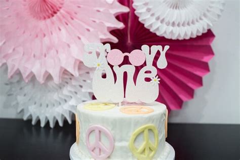 Groovy One 1st Birthday Groovy One Cake Topper Groovy One Party