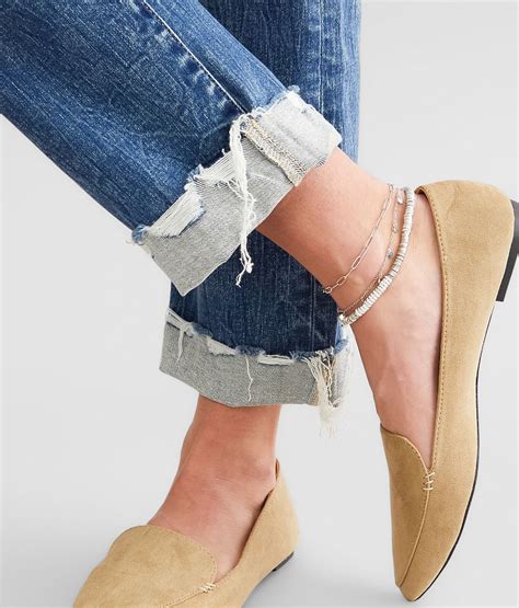 Boutique By Bke 3 Pack Beaded Ankle Bracelet Set Womens Jewelry In