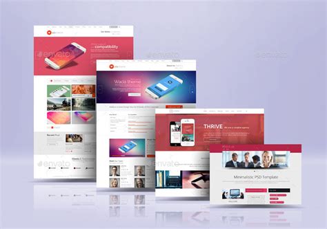 web page mock up bundle v1 graphics graphicriver