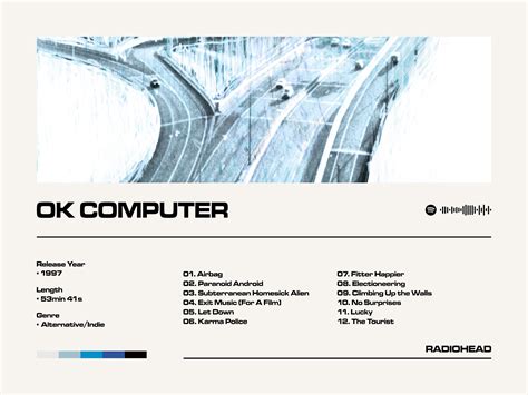 Ok Computer Radiohead Album Poster Framed Poster Etsy