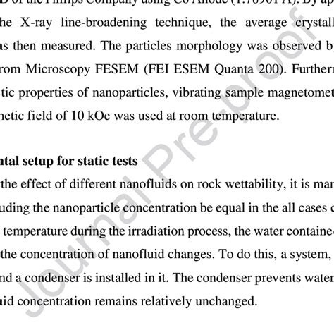 Designed Setup For Static Tests Download Scientific Diagram
