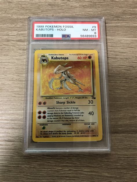 Kabutops Holo Psa 8 Collector Heuson