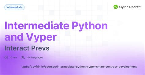 Video Boa Favs Interact Prevs Intermediate Python And Vyper