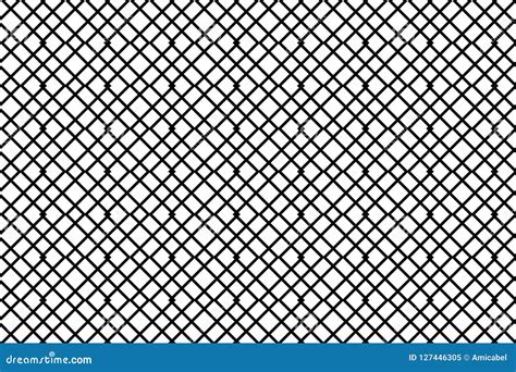 Design Seamless Monochrome Grating Pattern Stock Vector Illustration