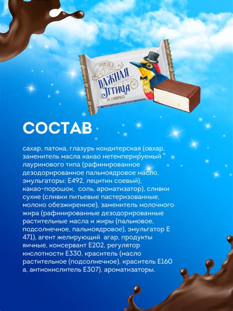 Конфеты Сладуница Важная птица нежнейшее суфле на сливочках в глазури 1кг