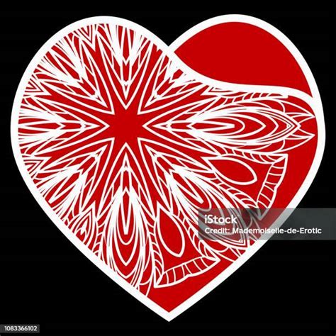 레이저 절단에 대 한 템플릿 비쳐 심장입니다 도형 기 절단 또는 인쇄 나무 금속에 대 한 벡터 일러스트 레이 션 0명에 대한 스톡 벡터 아트 및 기타 이미지 Istock