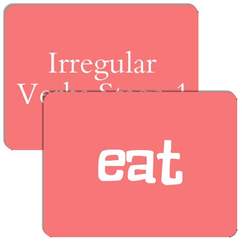 Irregular Verbs Stage Match The Memory