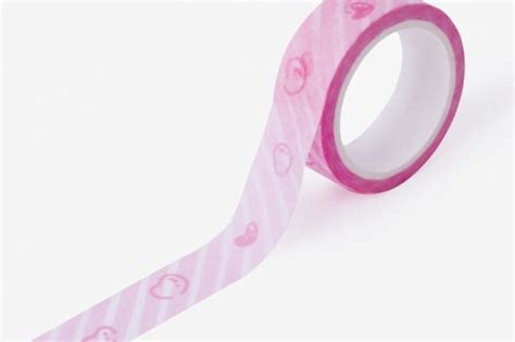디자인문구 핑크 하트 통통 마스킹 테이프 오늘의집 쇼핑