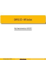Understanding MIPS Functions In Computer Science Course Hero
