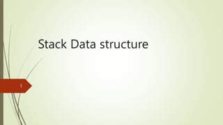 Stacks Data Structure Pptx