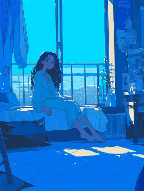 蒼い夜明けイラストフリー素材ならシンテリ