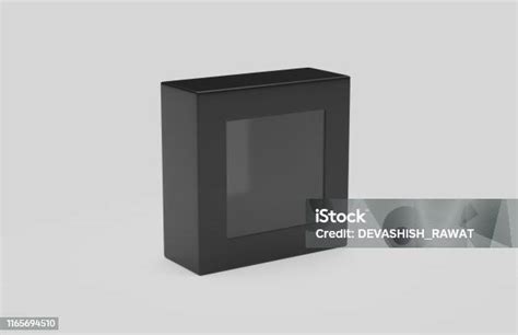 빈 골판지 는 샌드위치 음식 선물 장난감 소프트웨어 및 플라스틱 창이있는 다른 제품을위한 종이 상자 포장을 가져 가며 고립 된 흰색 배경에 템플릿을 조롱하고 3d