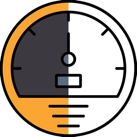Speedometer Filled Half Cut Icon 42816311 Vector Art At Vecteezy
