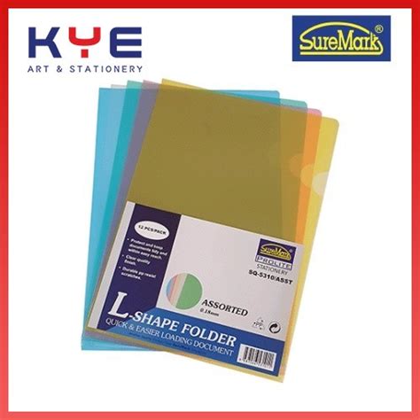 Suremark Pp A L Shape File Tebal E A L Shape Folder Pp L Shape Folder Extra Thick