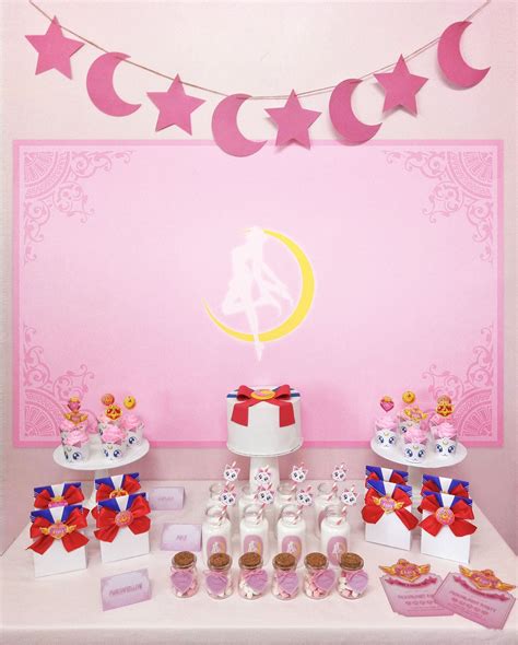 Sailormoon Printable Party Pack Pinky Sweet Party Printables