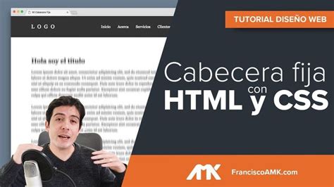 cómo crear una cabecera fija responsive con html y css check more at