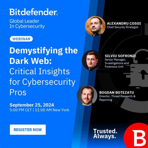 Bitdefender On Linkedin Demystifying The Dark Web Critical Insights For Cybersecurity Pros