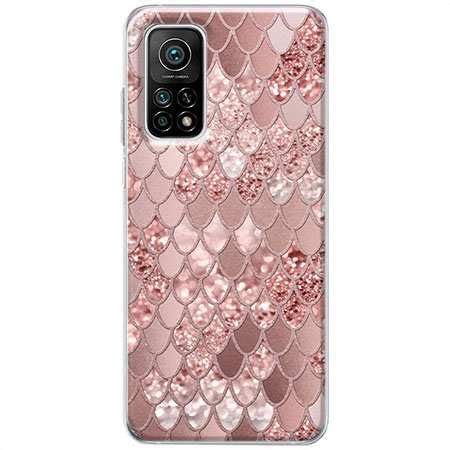 Etui na Xiaomi Mi 10T Pro Brokatowe łuski rózowe 53962 sklep internetowy Etuistudio pl