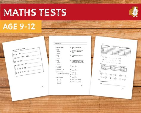 Maths Tests Maths Land School Resource 9 12 Years — Guinea Pig