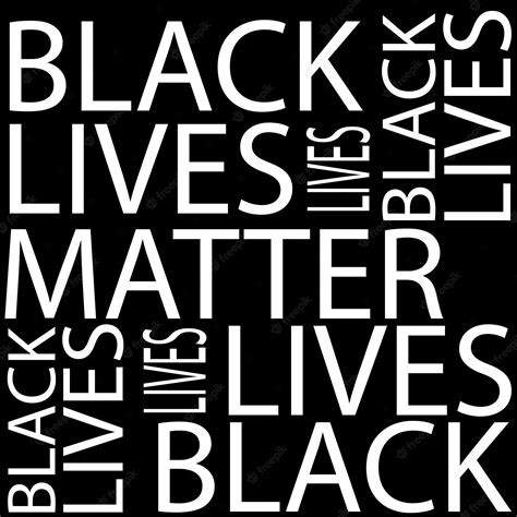 Premium Vector Seamless Pattern Of Words Black Lives Matter