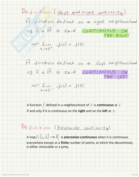 math analysis i limits of functions part 4 discontinuity and continuity