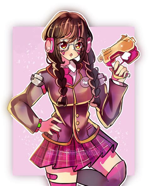 D Va Academy Skin By Melancholicly On Deviantart