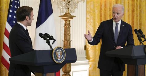 Biden Praises Strong Relationship With France During Presser With Macron