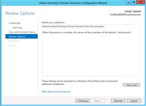 Ad Ds 安装和删除向导页面说明 Microsoft Learn