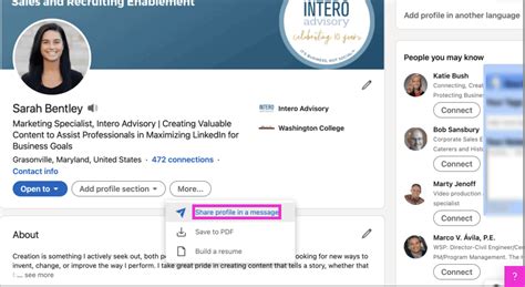 How To Share LinkedIn Profile CUFinder