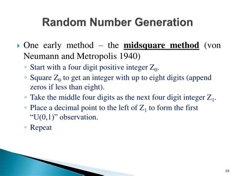 Ppt Random Number And Random Variate Generation Powerpoint