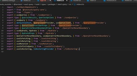 Module Tanstackreact Query Has No Exported Member Queryclient · Issue 3855 · Tanstack