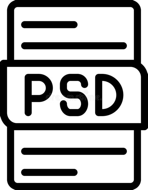 Psd File Type Icons Document Format Type Design Graphic Icon With
