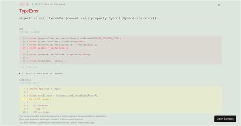 Pomodoro Clock Codesandbox