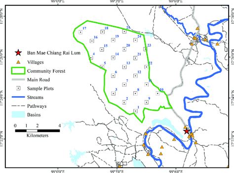 Location Of The Sampling Plots Identified Through The Systematic