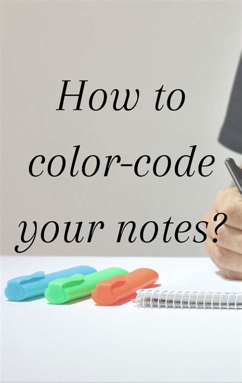 How To Color Code Your Notes Note Taking Ideas Study Tips Study Planner Study Tips College