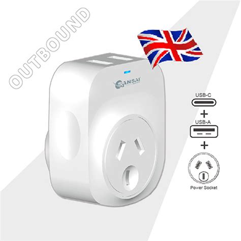 Outbound Usb Aandc Travel Adaptor Uk And Hong Kong Sansai