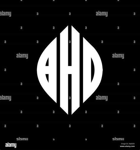 Bhd Circle Letter Logo Design With Circle And Ellipse Shape Bhd