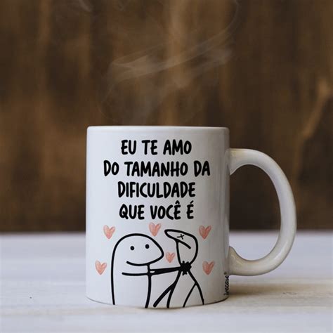 Caneca Te Amo do Tamanho Que Você É Wecase Can077 Elo7