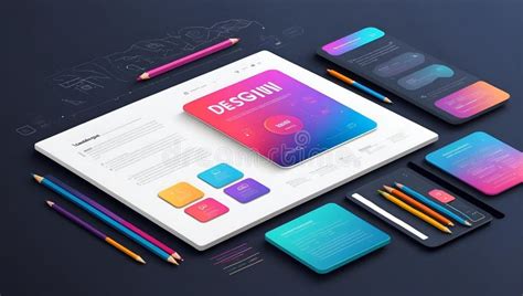 Seamless Gradient Ux Experience Ai Generate Stock Illustration