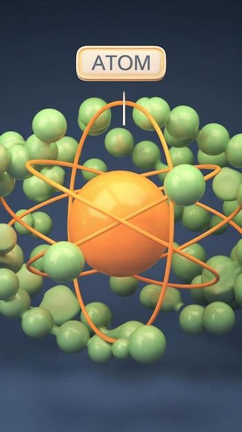 Atom Model Premium Ai Generated Image