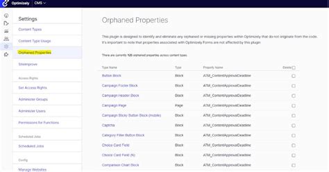 Plugin For Identifying And Bulk Deleting Orphaned Missing Properties In