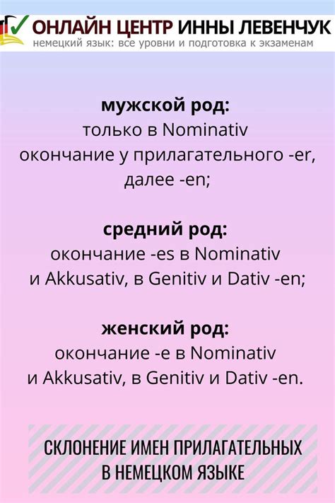 СКЛОНЕНИЕ ИМЕН ПРИЛАГАТЕЛЬНЫХ В НЕМЕЦКОМ ЯЗЫКЕ Немецкий язык