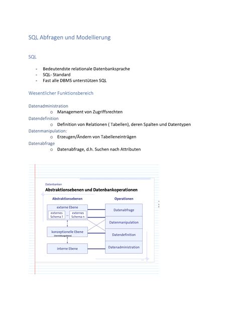 Sql Abfragen Und Modellierung Sql Abfragen Und Modellierung Sql