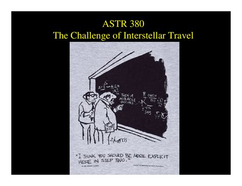 Lecture Slides For The Challenge Of Interstellar Travel Astr 380