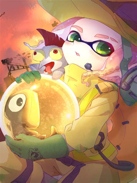 Inkling Player Character Inkling Girl Smallfry Horrorboros And Fish Stick Splatoon And